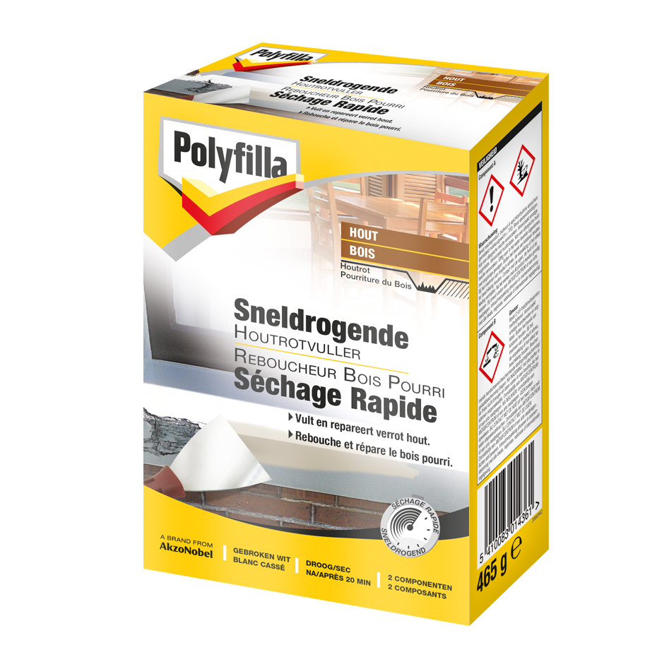 Polyfilla Sneldrogende Houtrotvuller - Duurzaam herstel van houtrot